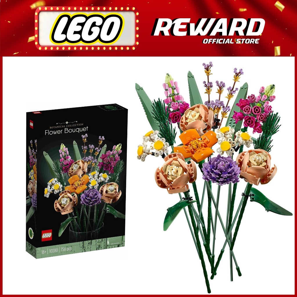 LEGO Botanicals 10280 Flower Bouquet Building Kit (756 Pieces) | Shopee ...