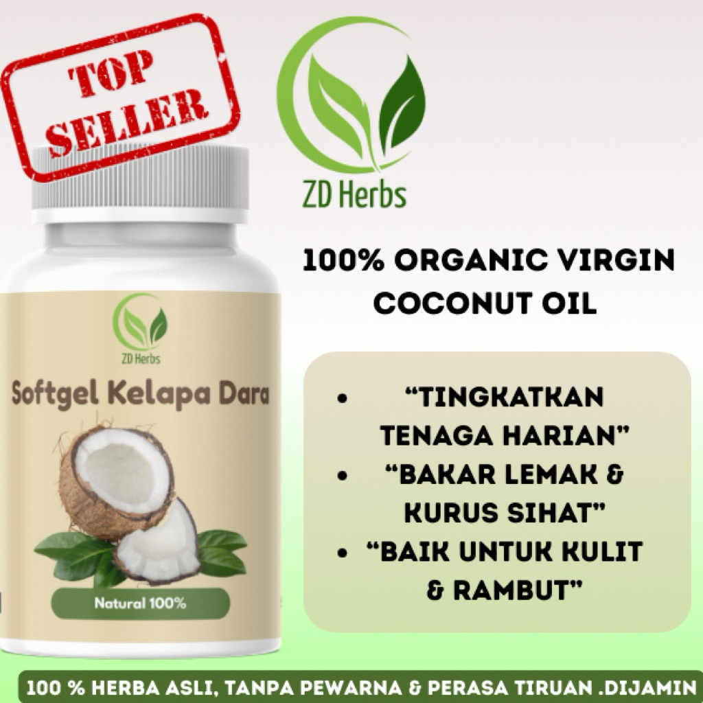 Direct kilang 100% Asli! Softgel Kelapa Dara Untuk Kesihatan Dalaman ...