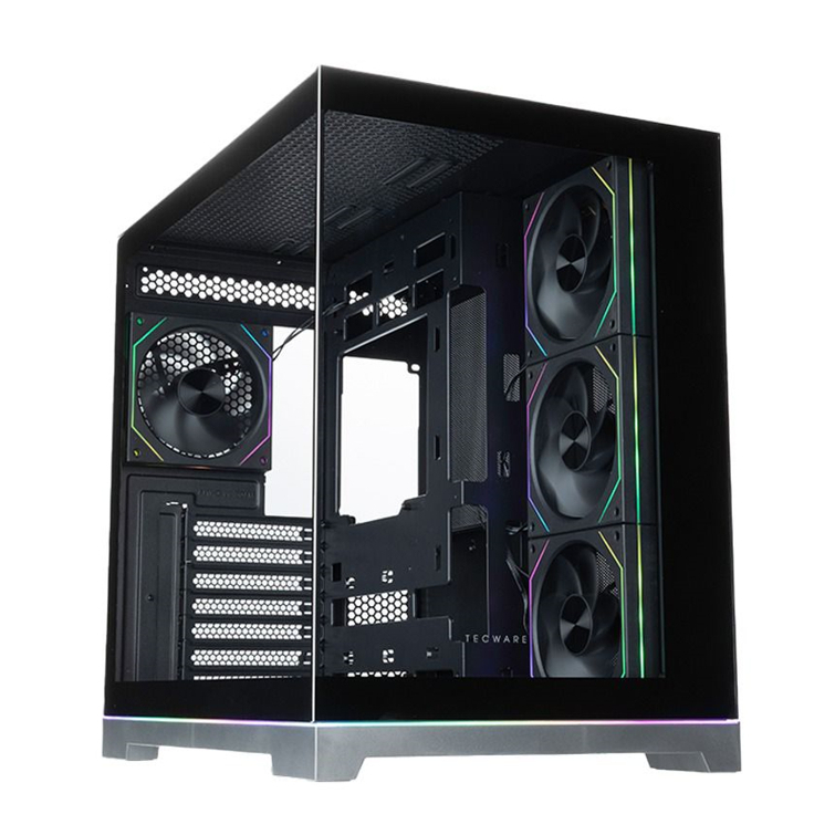 TECWARE VXN GLOW / GLOW M Mid Tower Dual T.G PC Case With Pre-Installed ...