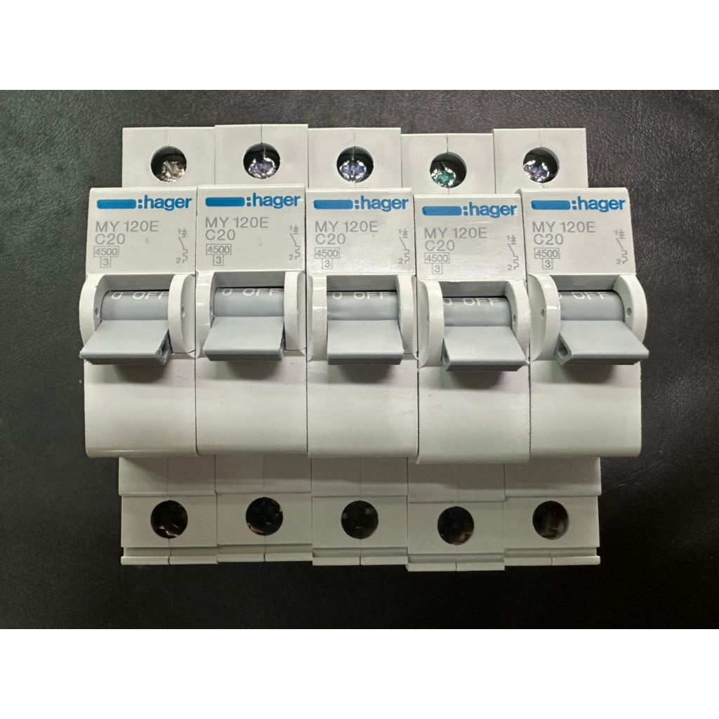 Hager 1 Pole MCB 6A/10A/16A/20A/32A/40A/63A Miniature Circuit Breaker Sirim Approved | Shopee ...