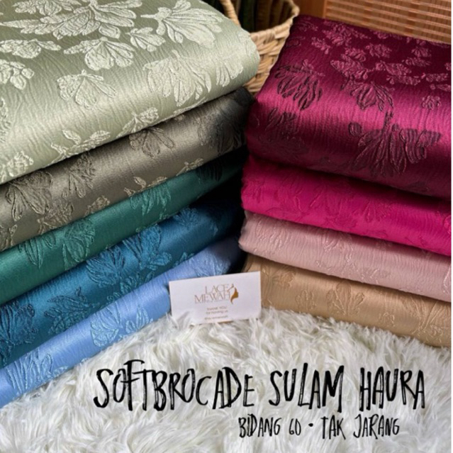 🎀 SOFTBROCADE SULAM TIMBUL READYSTOCK 🎀 KAIN PASANG BIDANG 60 TAK ...