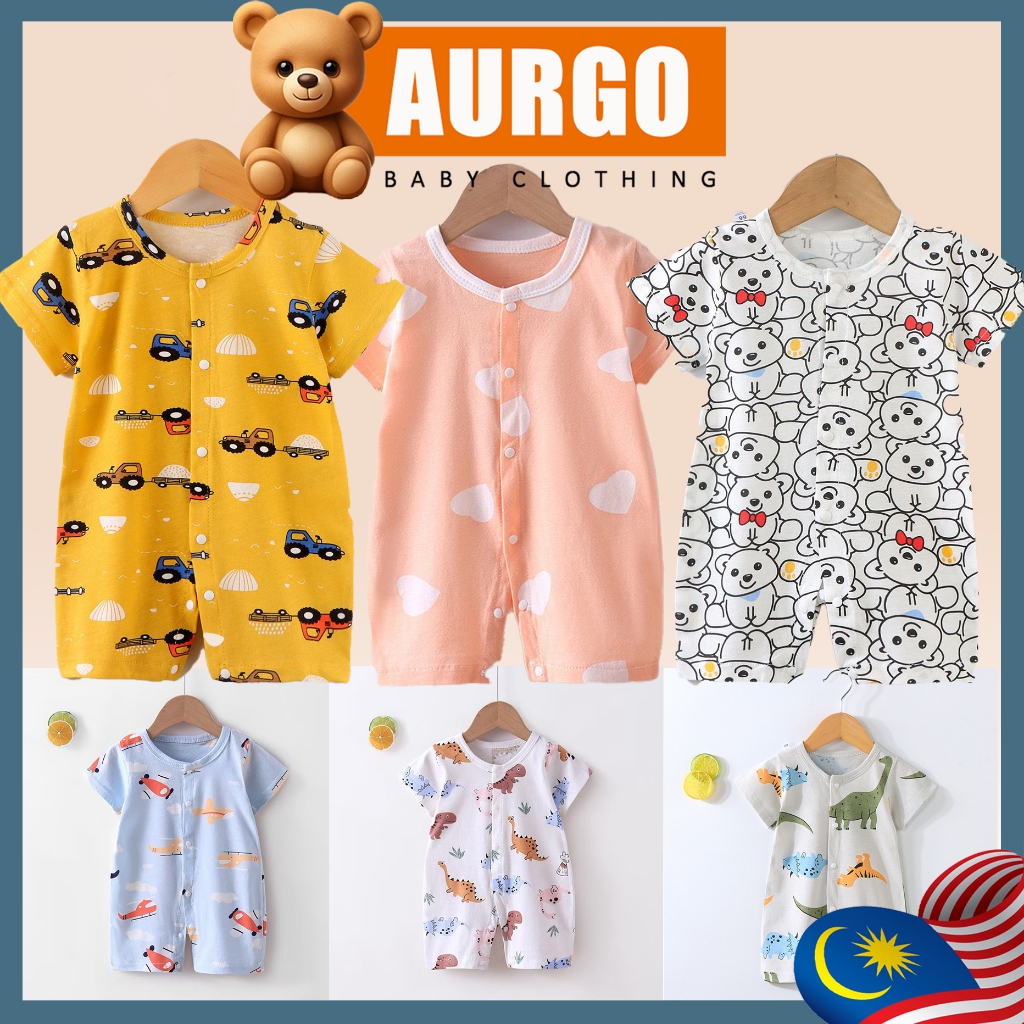 Baju Bayi Newborn Boy Girl Baby Msia stock short Sleeve Lelaki Perempuan baby | Shopee Malaysia