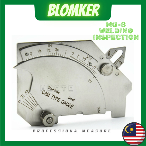 MG-8 Bridge Cam Welding Gauge Stainless Steel Cam Type Welder Inspection Pipeline Fillet ...