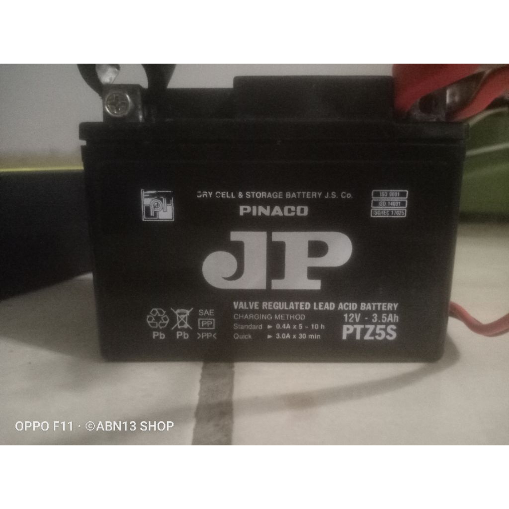 Bateri Terpakai Yamaha Y15 - Brand JP PINACO ( PTZ5S ) | Shopee Malaysia