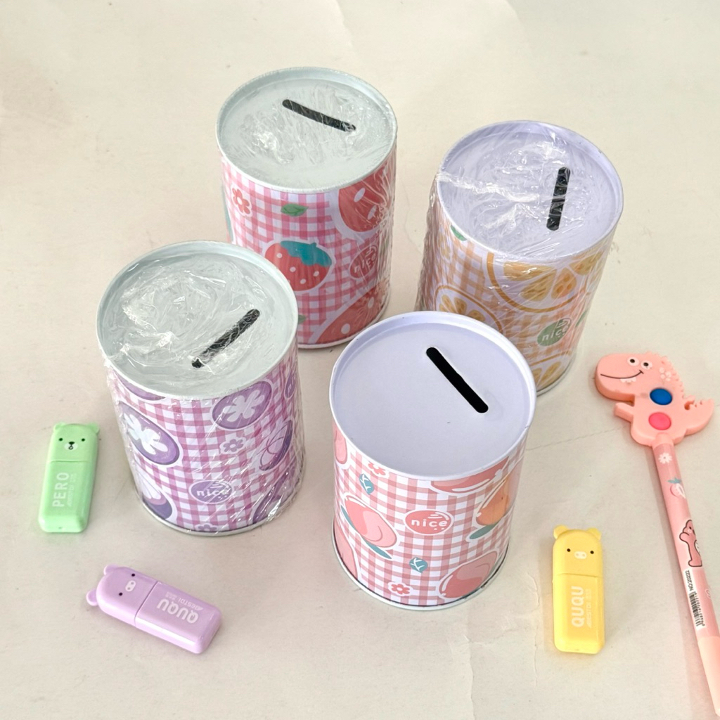 Tabung comel cute coin box coin bank korean ins fruits buah tabung coin ...