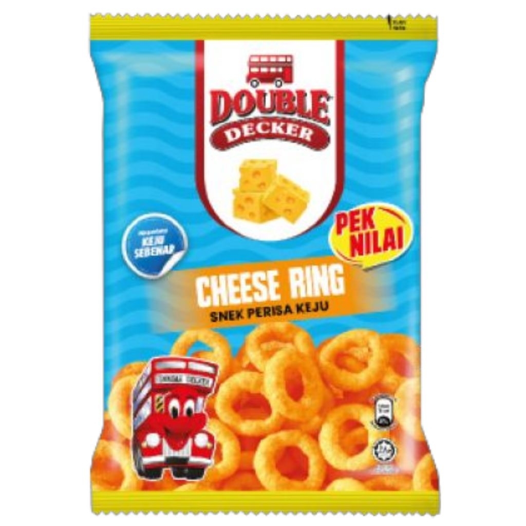 [HALAL] MAMEE Double Decker Cheese Ring 70g Pek Nilai Snek Perisa Keju ...