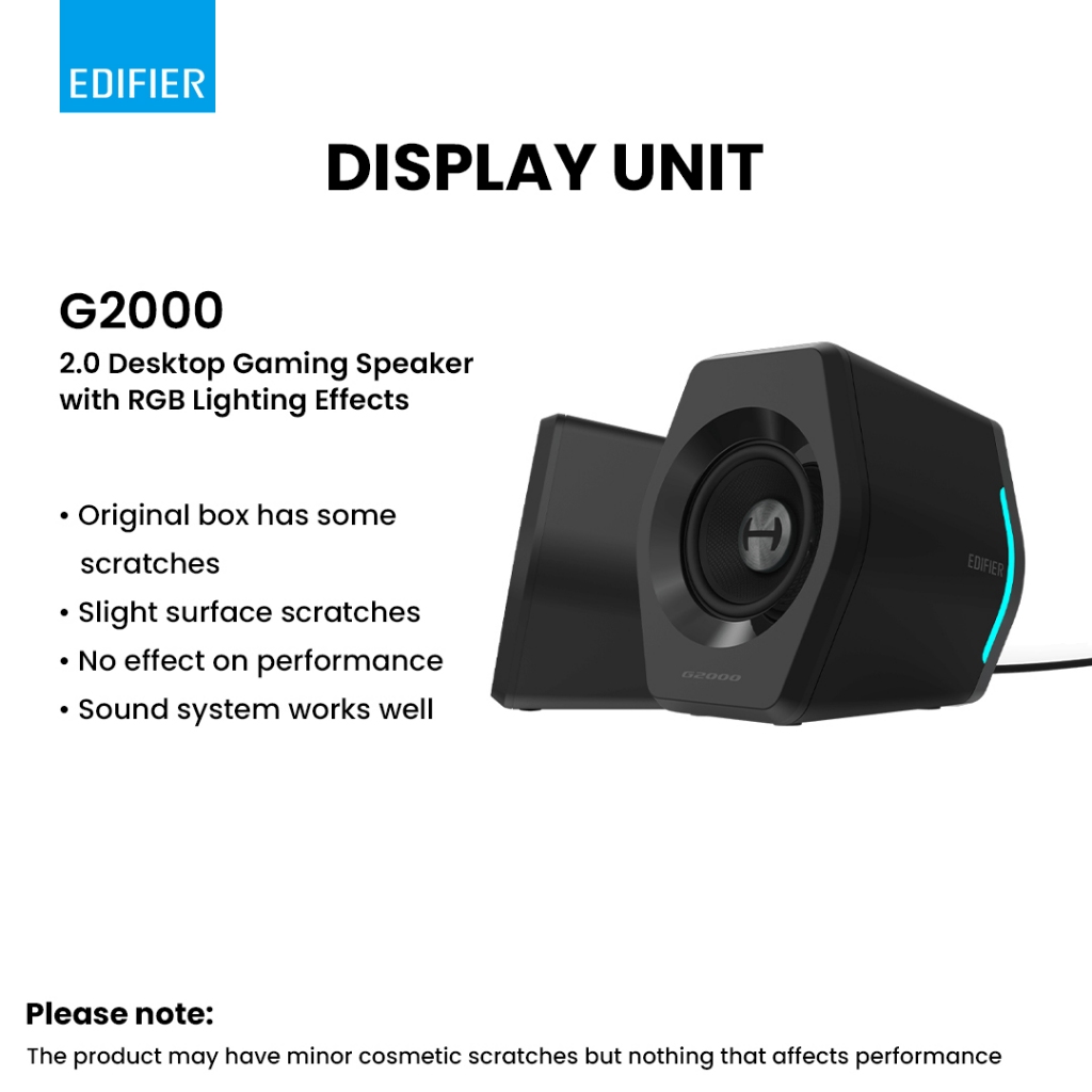 Edifier HECATE G2000 [Display Unit 471027265410 ] 2.0 Desktop Gaming ...