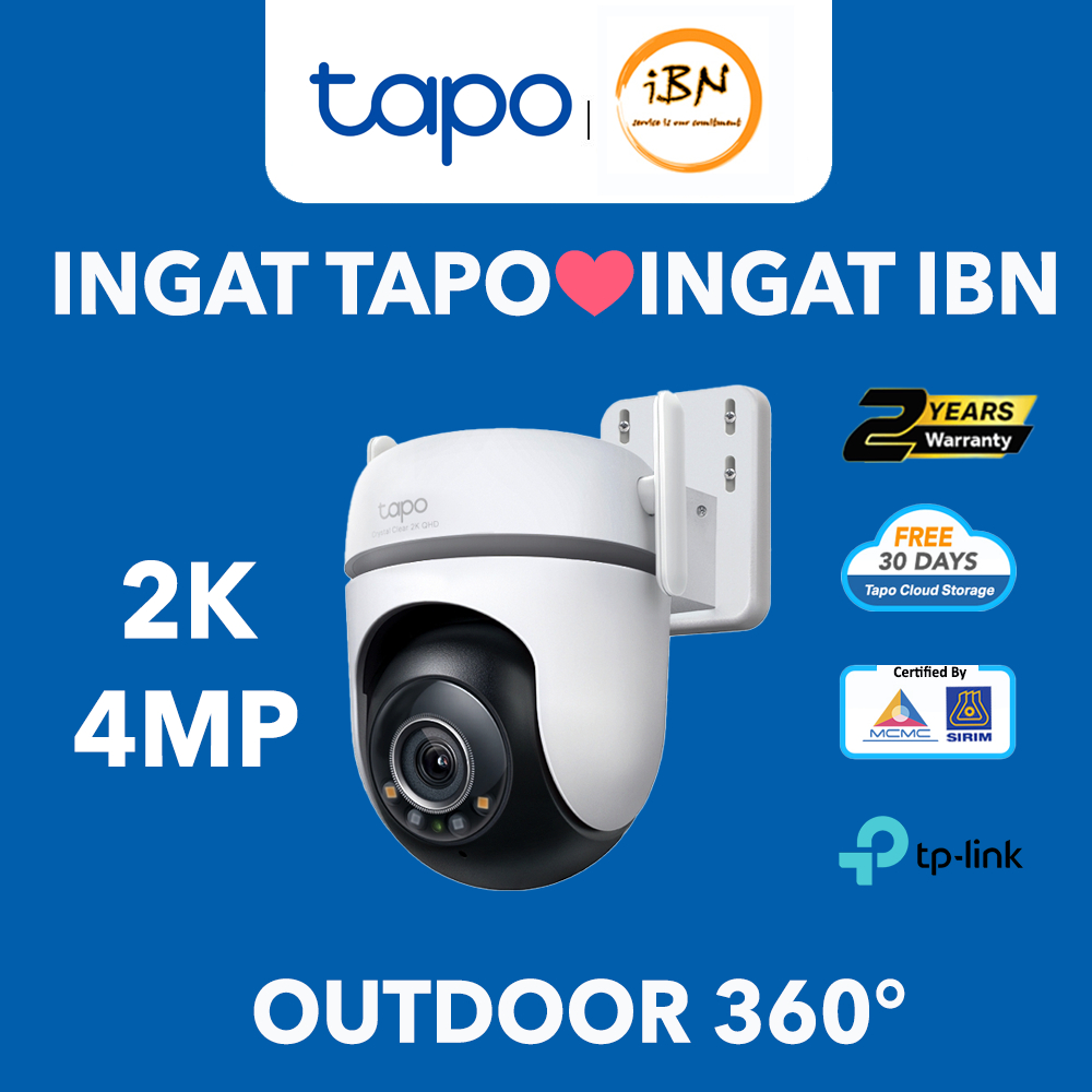 【🔥SIRIM🔥】TP-Link Tapo TC42 4MP 2K Outdoor WiFi Camera IP66 Waterproof ...