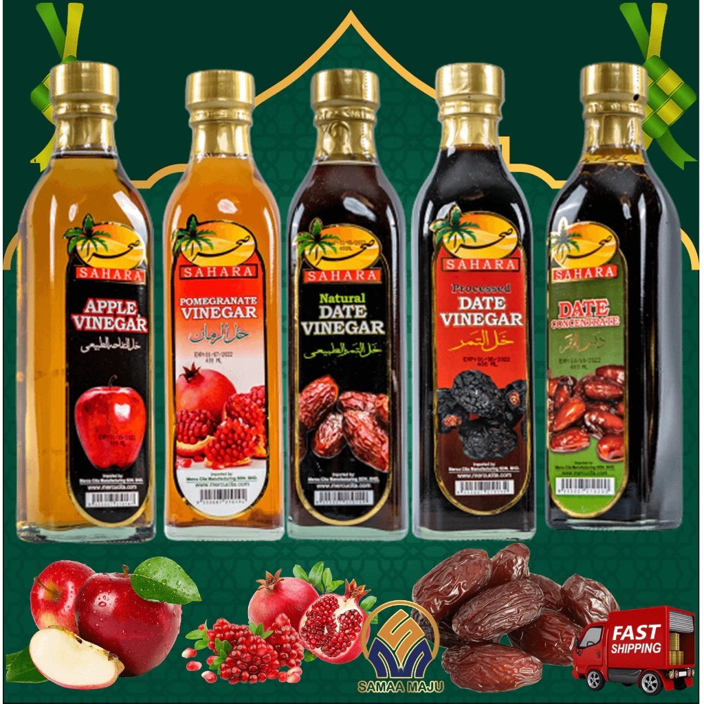 SAHARA APPLE cuka 400ML Sahara tarikh diproses Data cuka pekat Kurma ...