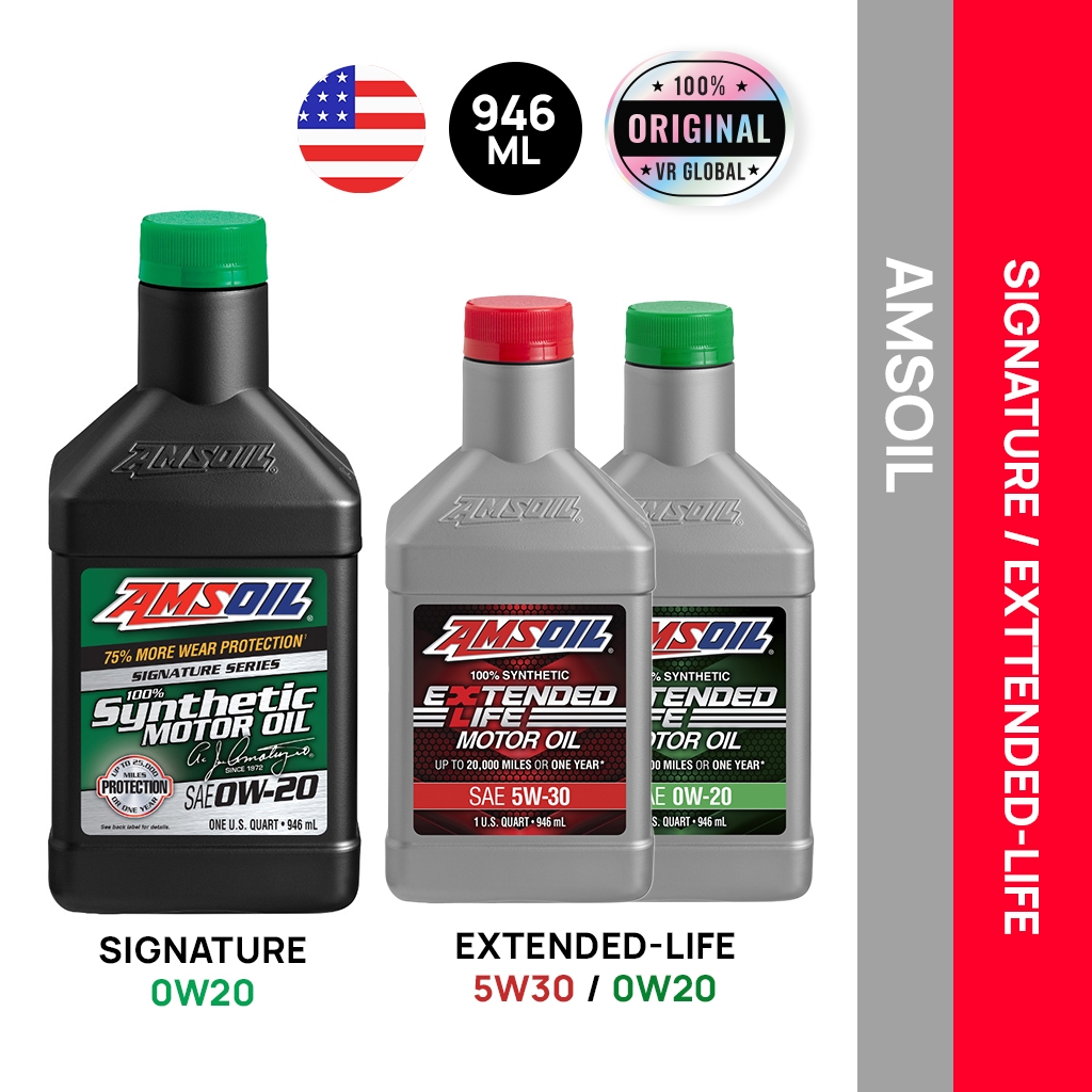 AMSOIL SIGNATURE SERIES / EXTENDED-LIFE 0W20 / 5W30 FULLY SYNTHETIC ...