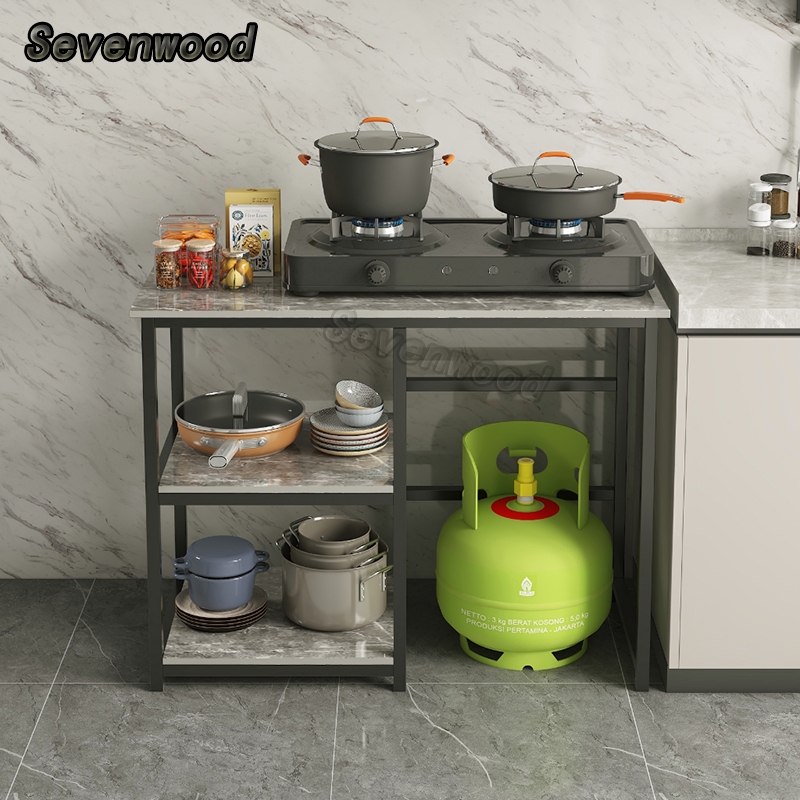 sevenwood kitchen stove rack gas cabinet side table gas rack cooking ...