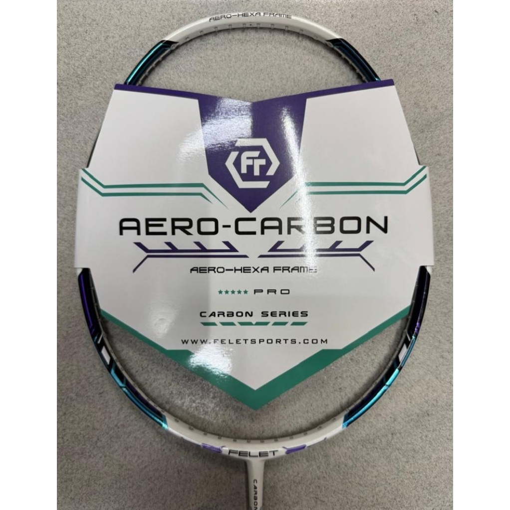 FELET Badminton Racket Aero Carbon Snow White (No Stringing) | Shopee ...