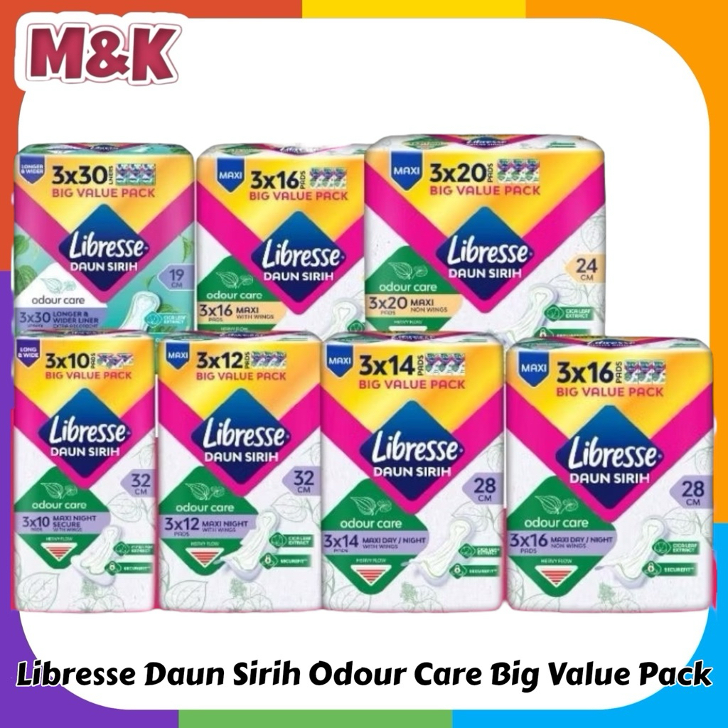 Libresse Daun Sirih Odour Care Big Value Pack | Shopee Malaysia