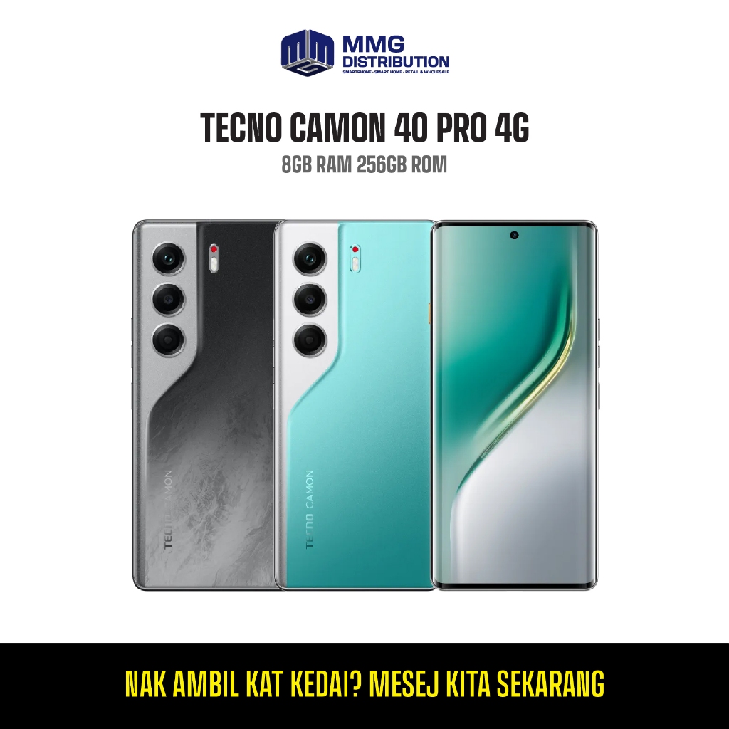 [MY Set] Tecno Camon 40 Pro 4G (8GB RAM 256GB ROM) - STOK SEDIA ADA, 1 ...