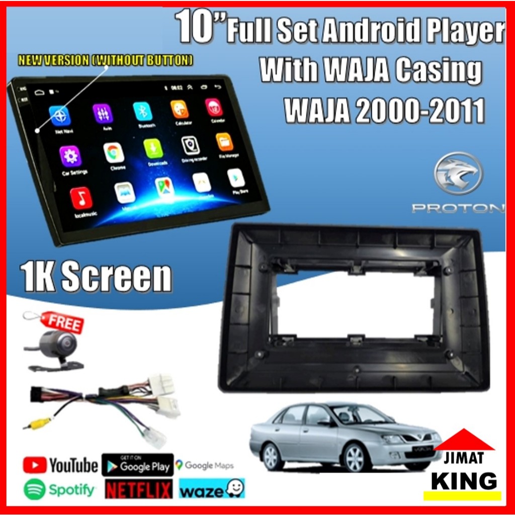 Proton Waja 2000-2011 Android Player 10" Waja Car Player IPS Screen ...