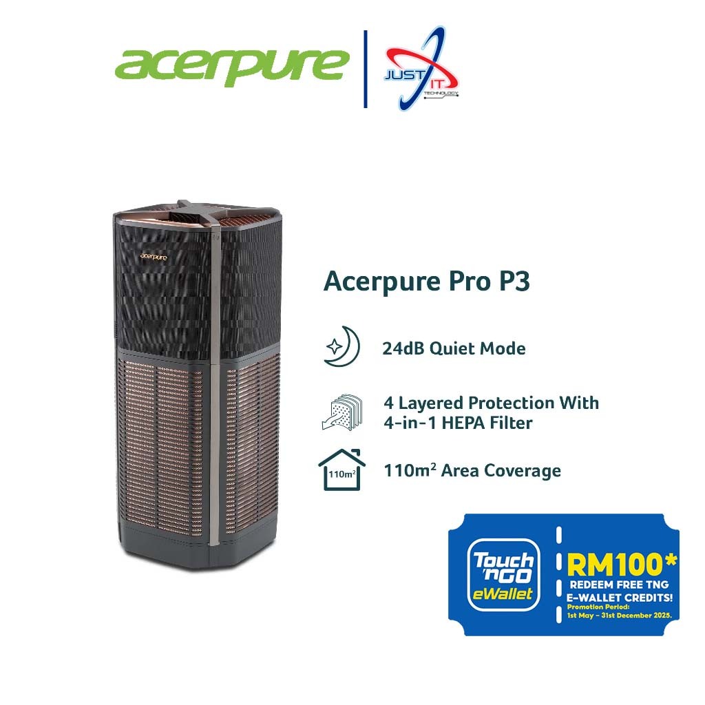 ACERPURE PRO P3 AP972-50B UVC AIR PURIFIER - Black & Cooper | Shopee Malaysia