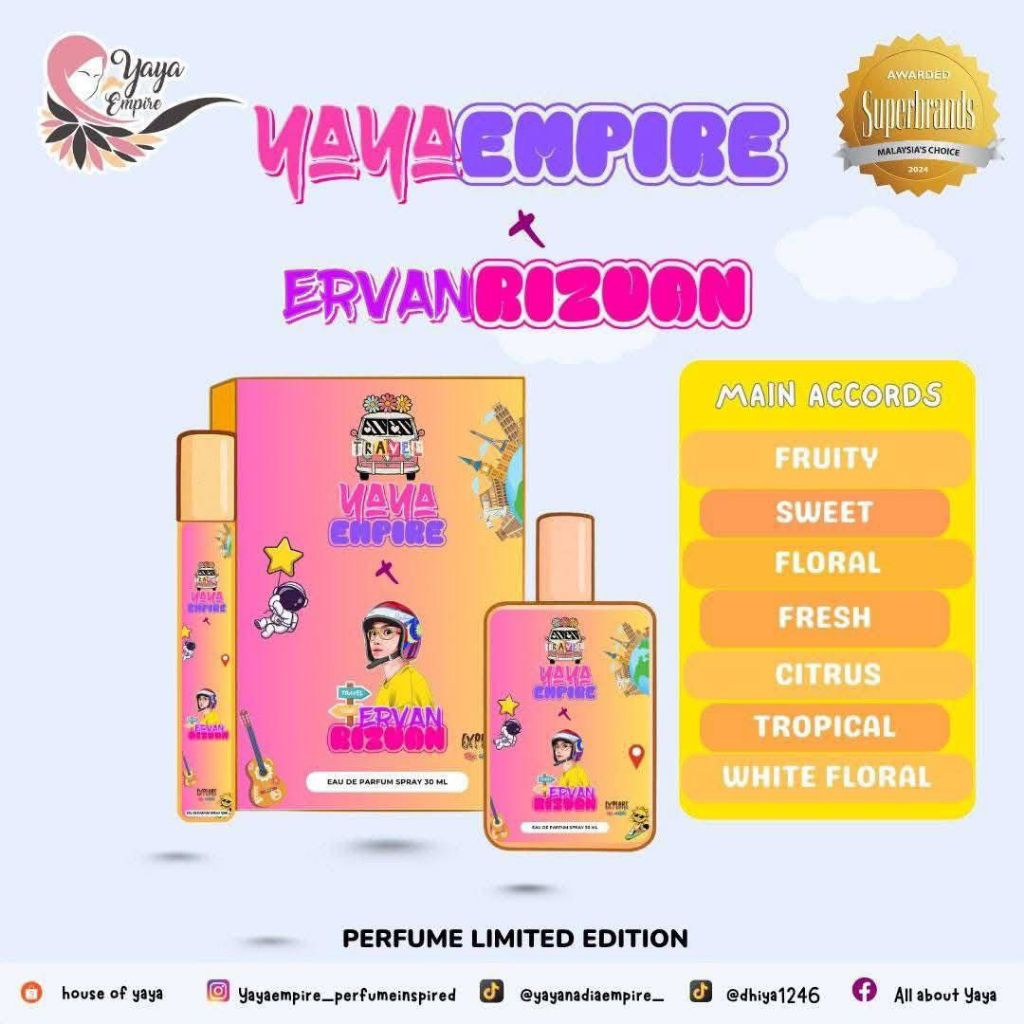 YAYA PERFUME 30ml 🔥 BY YAYA EMPIRE LONG LASTING 🔥 | Shopee Malaysia