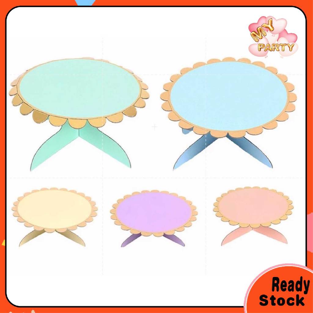 1 Layer Paper Cake Stand Disposable Cardboard Cake And Cupcake Stand