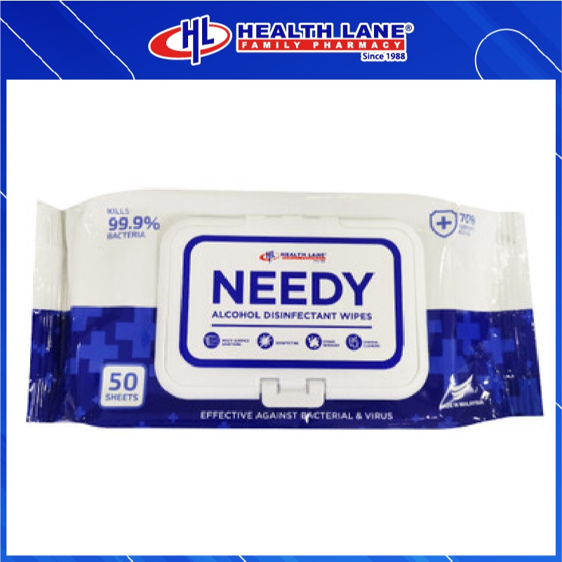Needy Alcohol Disinfectant Wipes (50's) | Shopee Malaysia