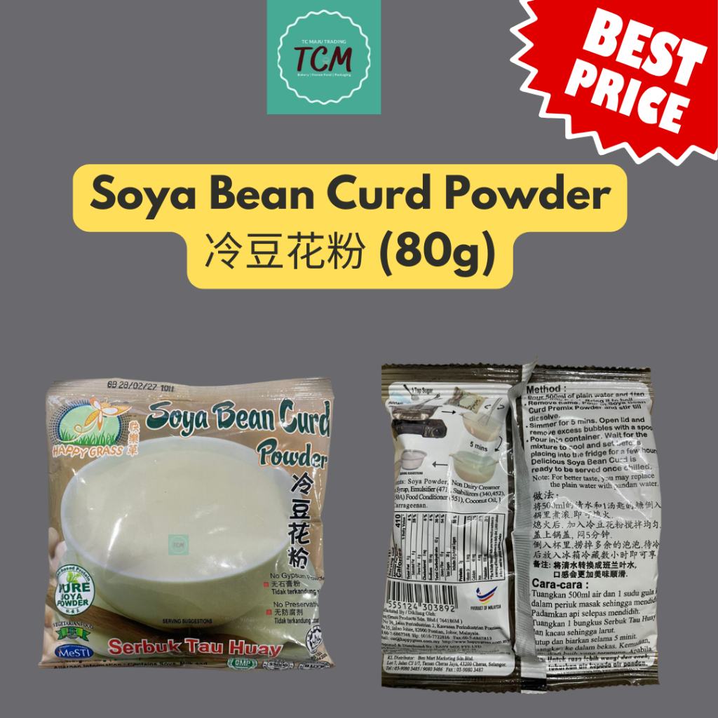 (80g)Soya Bean Curd Powder/Serbuk Tau Huay/Serbuk Tau Fu Fah/豆花粉 ...