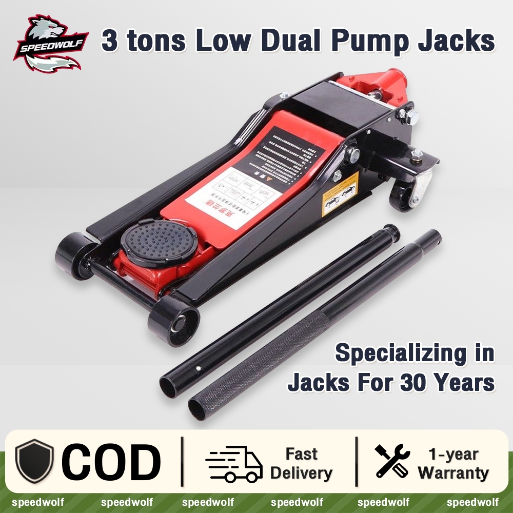 【Limited Offer】Heavy Duty 3 Ton Floor Jack Hydraulic Floor Jek Kereta ...