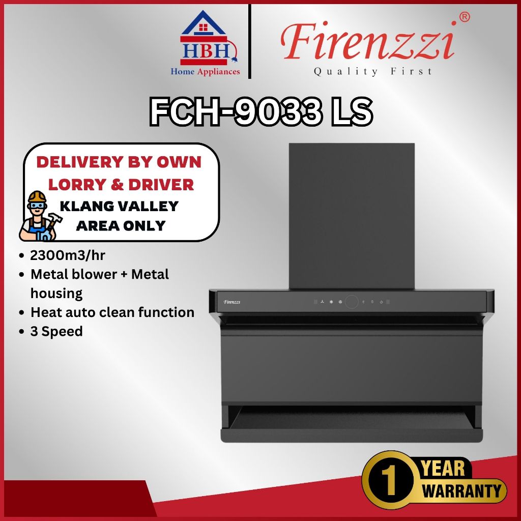 【Free Shipping】Firenzzi Cooker Hood FCH-9033 LS | 90cm | Slim Type ...
