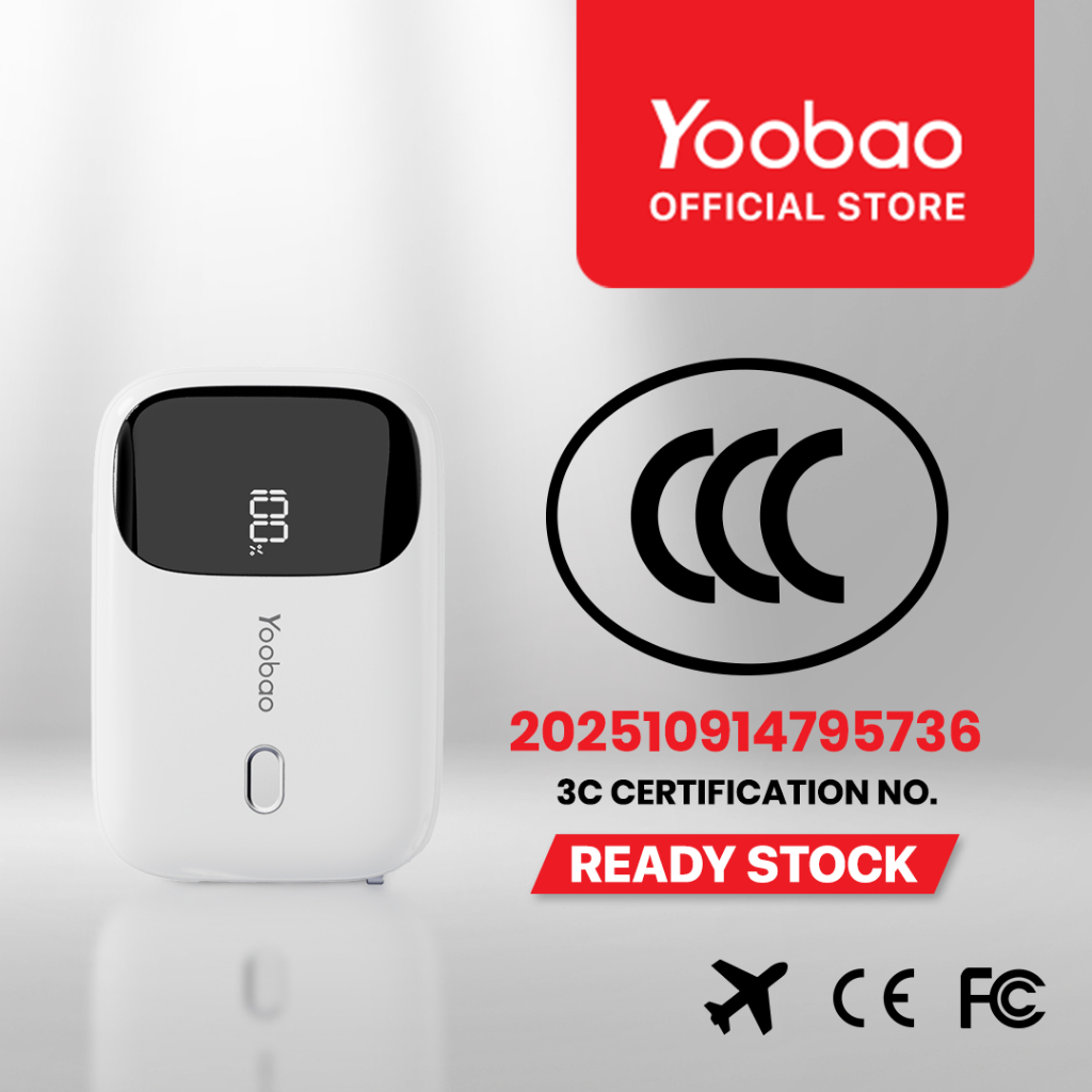 Yoobao 3C Powerbank 10000mAh Fast Charging Super Mini QC18W/PD20W Z5 ...
