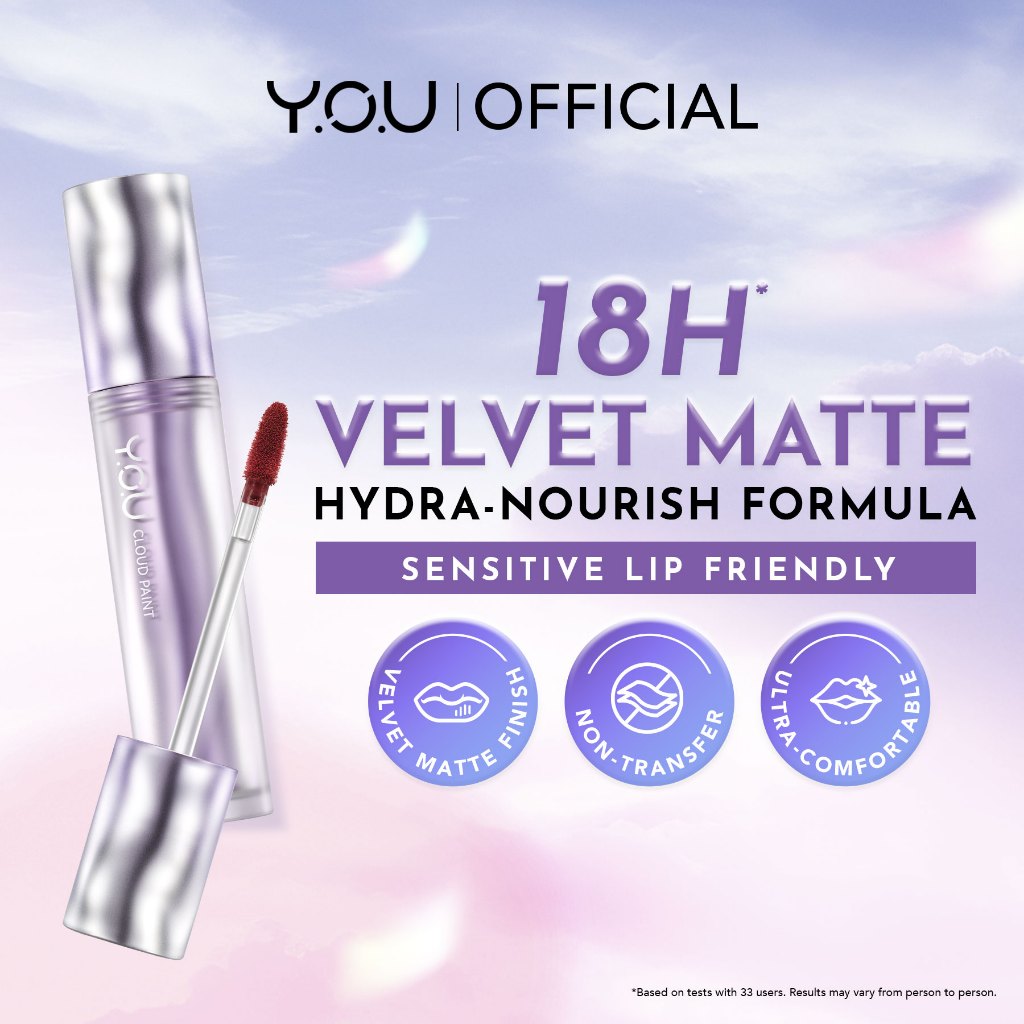Y.O.U Cloud Paint Matte Lasting Lip Cream | Shopee Malaysia
