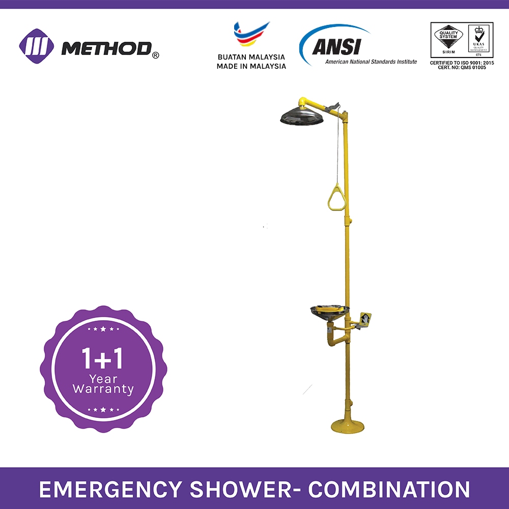 *MADE IN MALAYSIA* ANSI Certified Emergency Safety Shower and Eyewash ...