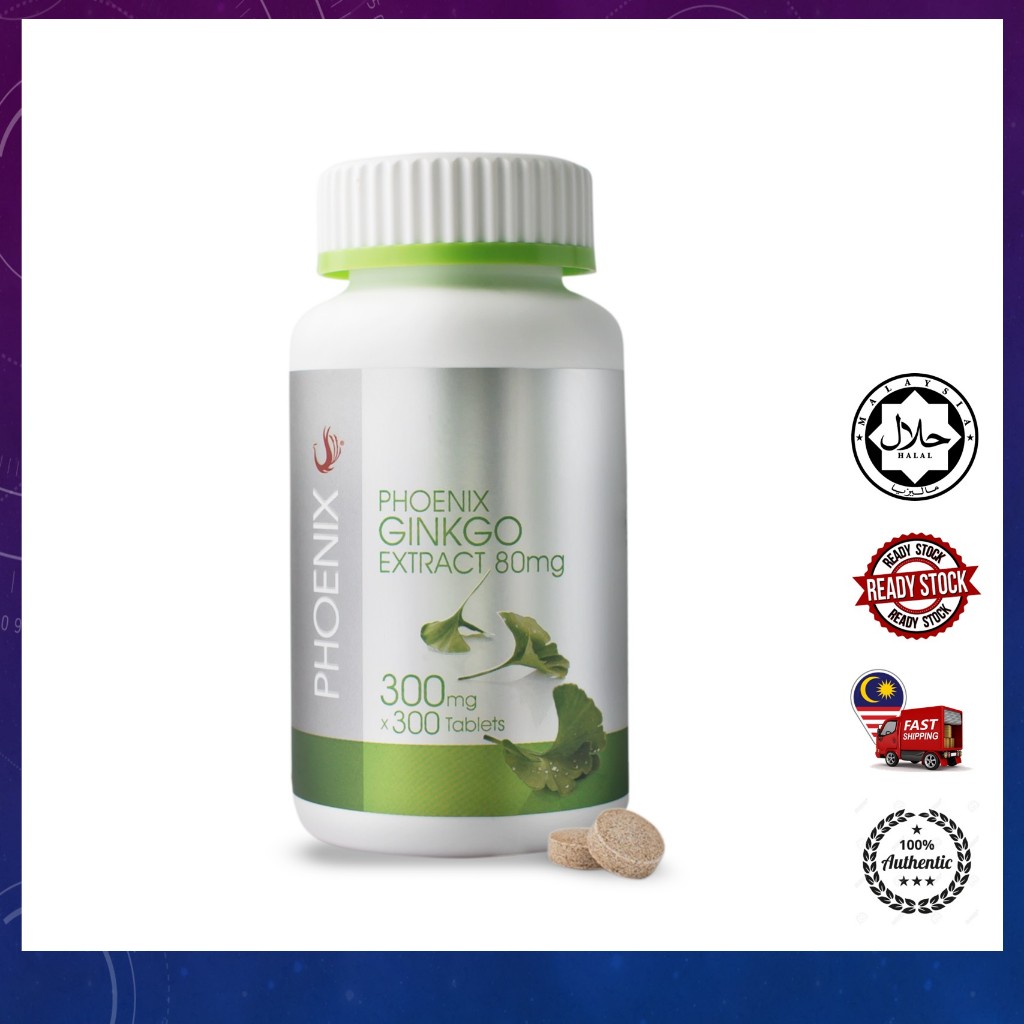 Phoenix Ginkgo Extract 80MG (300 tablets) 银杏精华 80MG | Shopee Malaysia