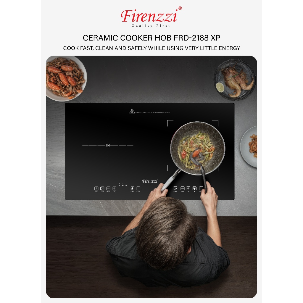 Firenzzi 2 In 1 Induction & Ceramic Cooker With E.G.O Heating Element ...