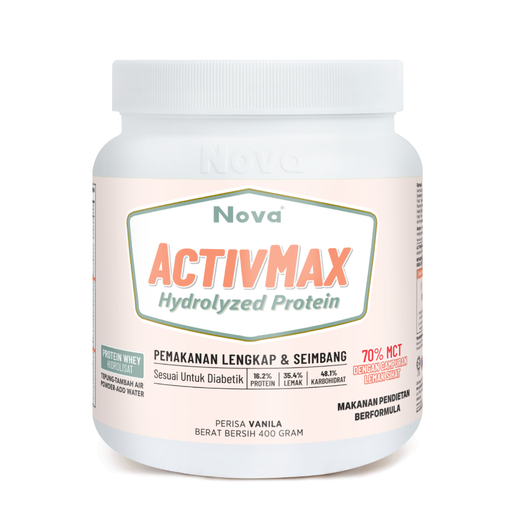 NOVA ACTIVMAX HYDROLYZED PROTEIN (400GM) | Shopee Malaysia