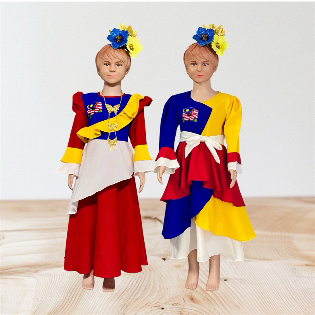 Baju Merdeka Kanak-Kanak Perempuan - Merdeka Dress | Shopee Malaysia