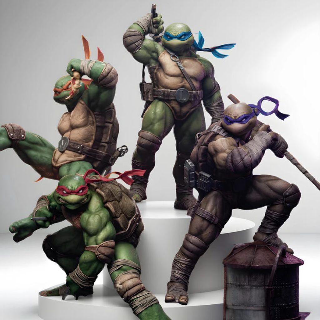 TMNT Diorama STL 3D Print File | Ninja Turtles Scene 3D Model | Turtle ...