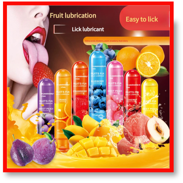 ORIGINAL Fruit Lubricant Fruits Fun 80ml /200ml Water Soluble Fruity ...