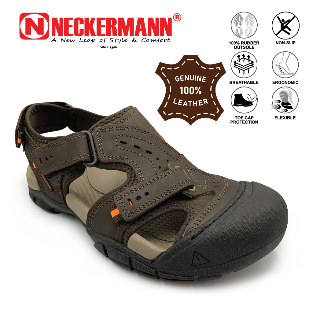 Neckermann Men's Wayfarer Hiking & Outdoor Sports Sandals in Genuine ...
