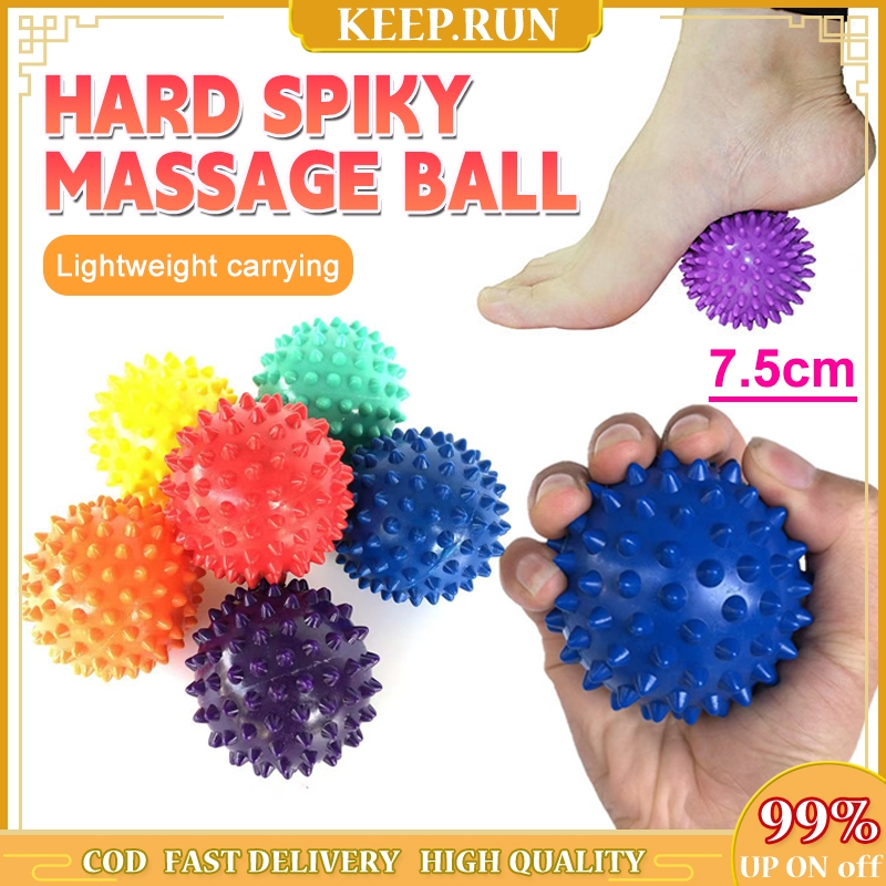 Spiky Massage Ball Spike Balls Squeeze Muscle Relax Roller Stress ...