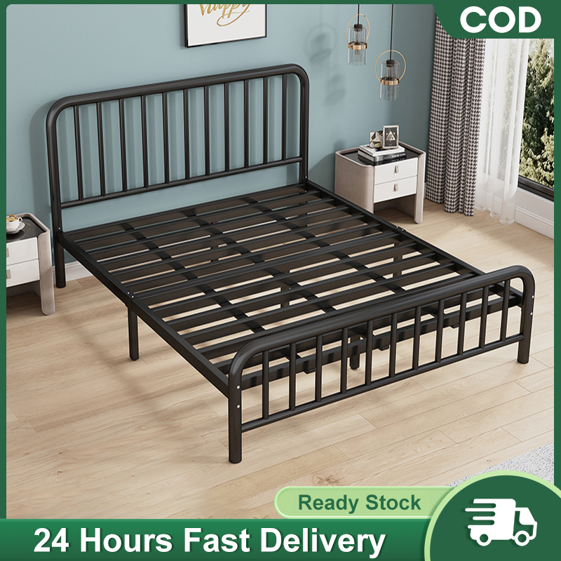 【𝟐-𝟑 𝐝𝐚𝐲𝐬 𝐝𝐞𝐥𝐢𝐯𝐞𝐫𝐲】𝐌𝐞𝐭𝐚𝐥 𝐁𝐞𝐝 𝐅𝐫𝐚𝐦𝐞 Katil Single/Queen/King Bed Katil ...