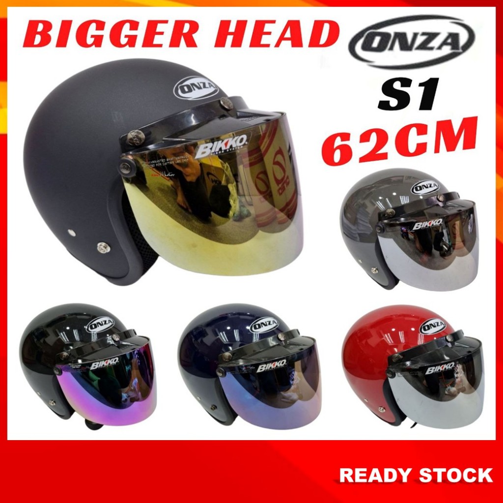 (62cm Kepala Besar) Original ONZA S1 62 Helmet Motorcycle SIRIM With ...
