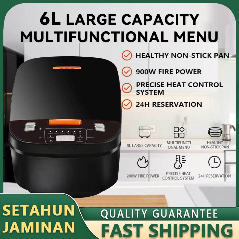 rice cooker 6L Big Rice Cooker Multifunction Smart Screen Periuk Nasi ...