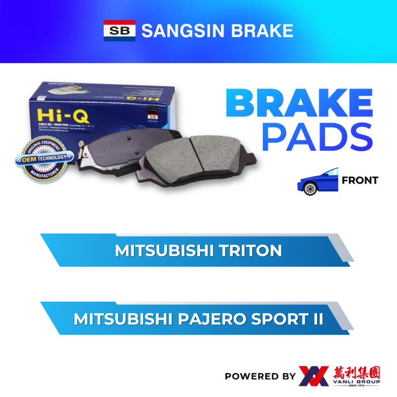 SANGSIN Front Brake Pad for Mitsubishi Triton 2006–2023 & Pajero Sport II – SP-1361 | Shopee ...