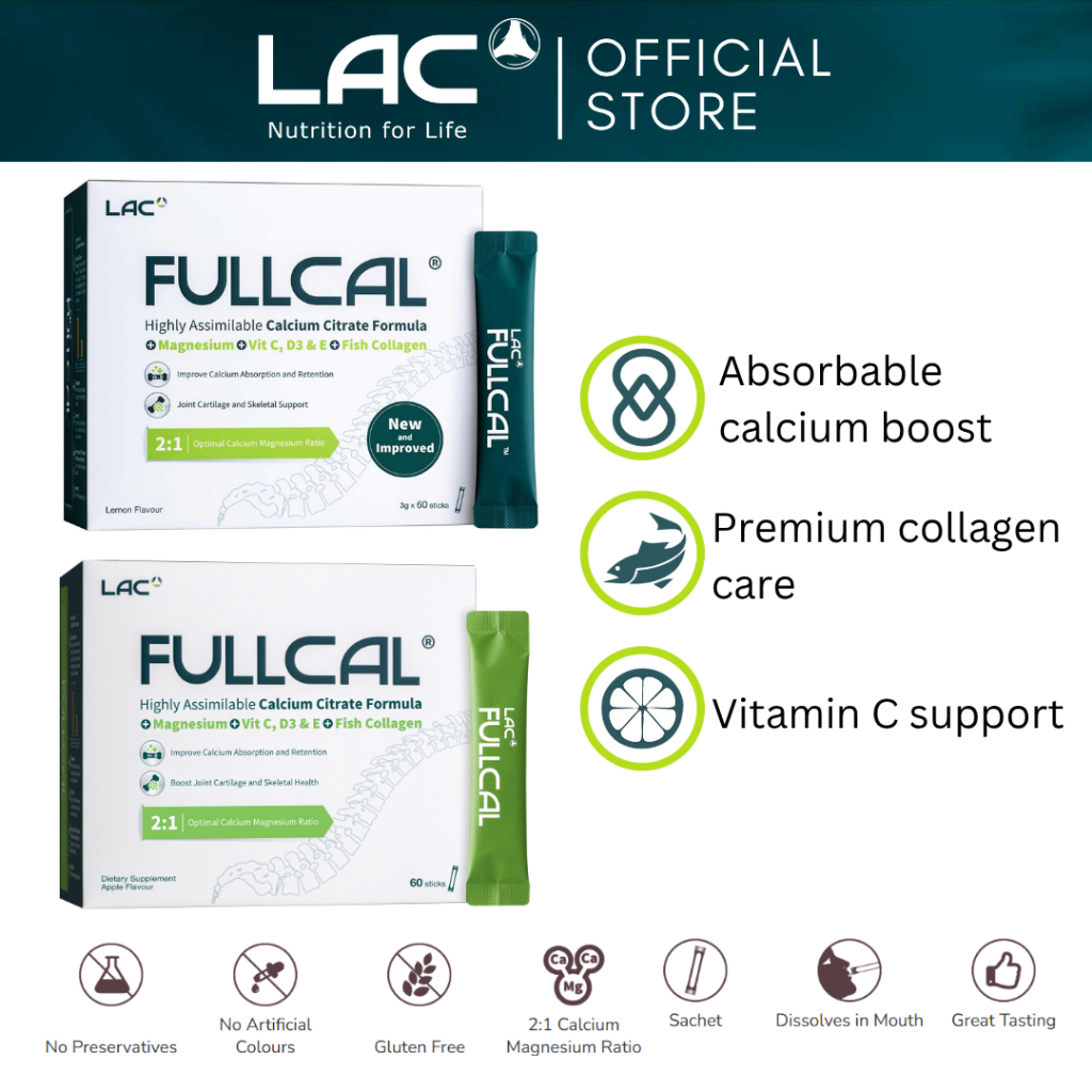 LAC FullCal (3g x 60 Sachets) [Exp Nov 2026] 01403620 | Shopee Malaysia