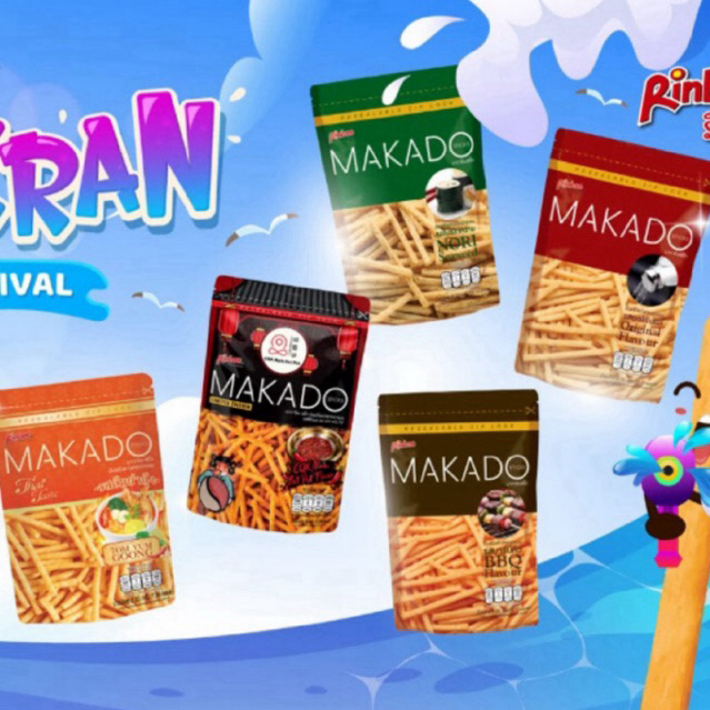 Thailand Rinbee Makado Potato Stick Snack🇹🇭7E Snacks / Original From ...