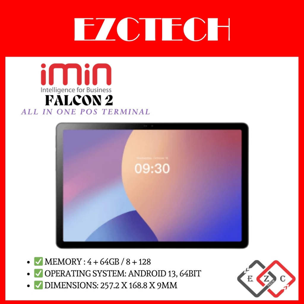 iMin Falcon 2 All In One POS Terminal 10.95" inch Android 13 8GB+128GB ...
