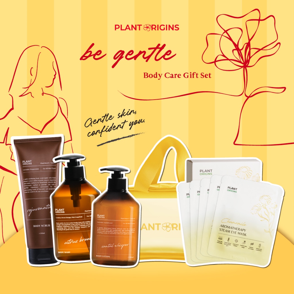 Plant Origins Be Gentle Body Care Gift Set (5 items) | Shopee Malaysia