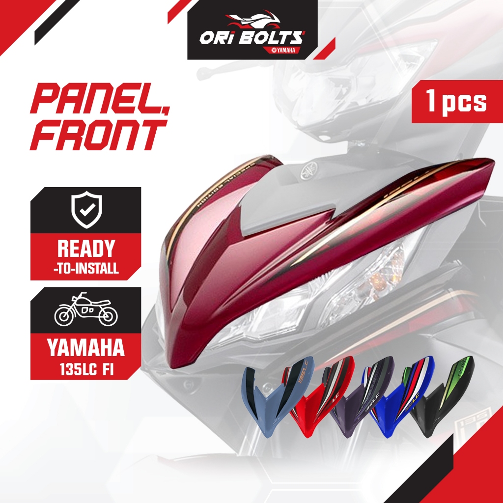 Yamaha Original 135LC FI V8 Body Cover Set Front Panel Dada Depan Merah ...