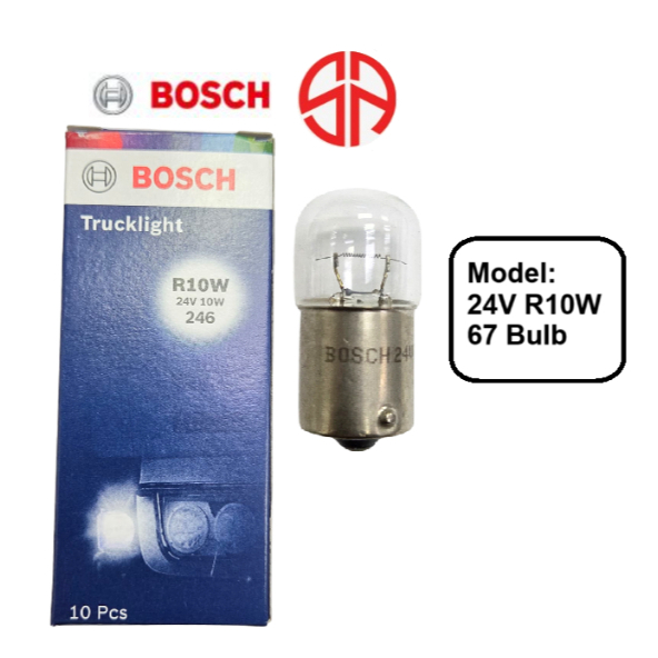 24V R10W 67 Bulb Bosch 1987302505 Truck Tail Light Signal Side License ...