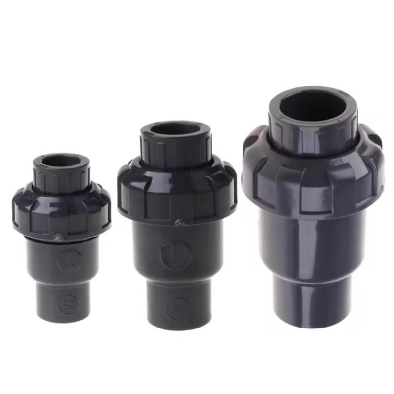 PVC Check Valve Ball Socket Non Return Lrrigation 1 Way Valve Aquarium ...