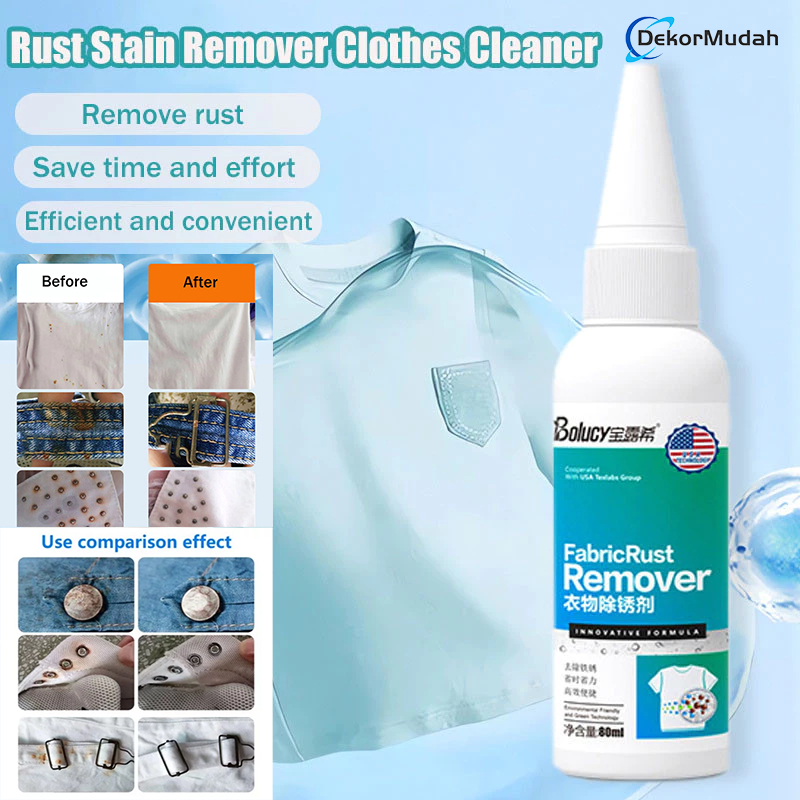 Rust Remover Spray Fabric Rust Stain Remover Clothes Cleaner Drop ...