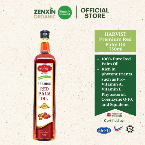 HARVIST PREMIUM RED PALM COOKING OIL 100% 750ml | Shopee Malaysia
